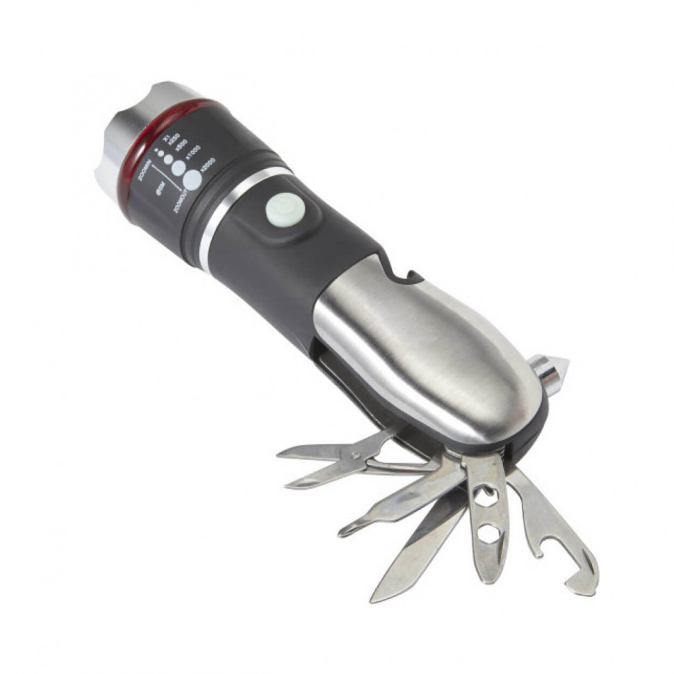 Torche en aluminium multifonctions personnalisée | Lampe, brise-vitre