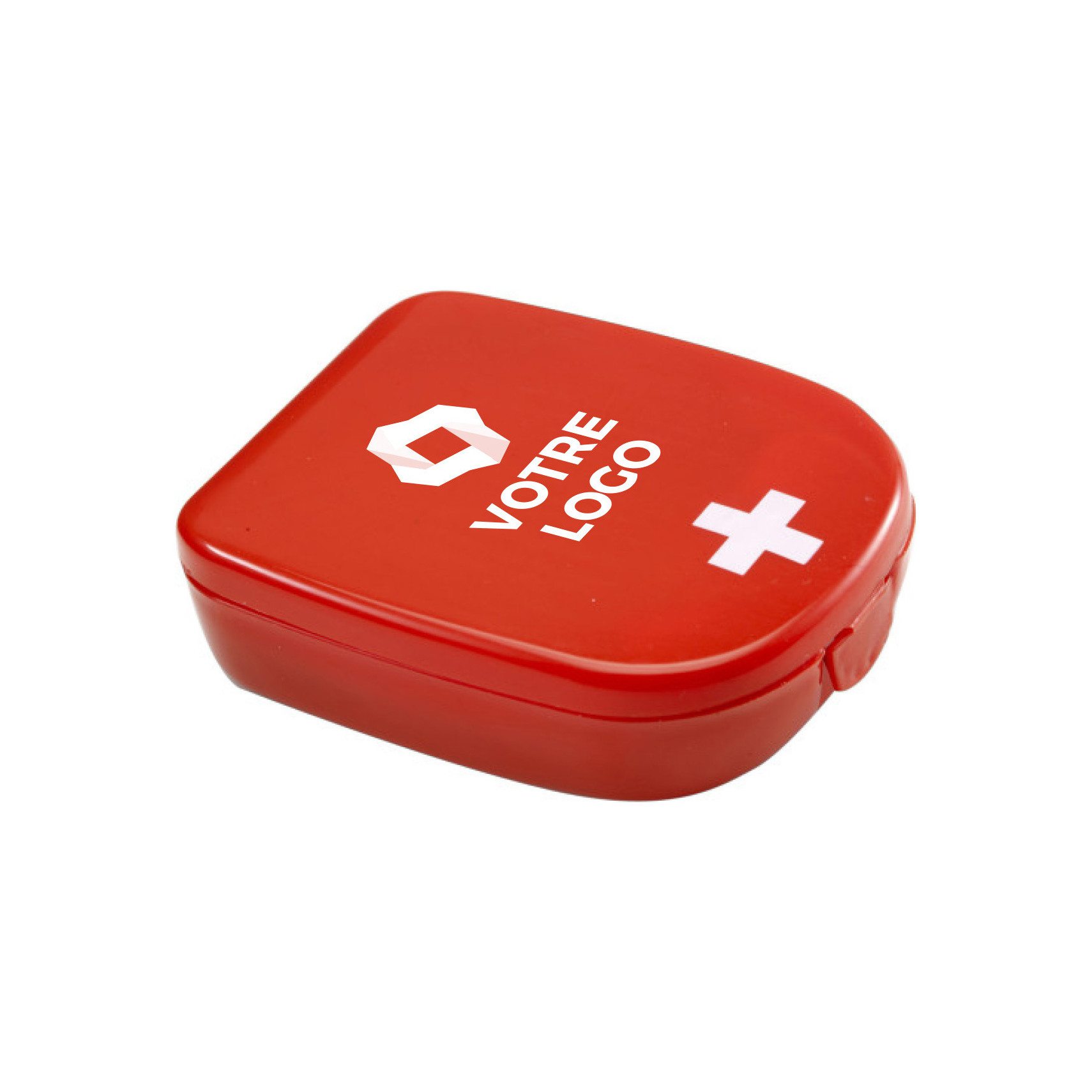 Mini kit de premiers secours avec boîte plastique personnalisable